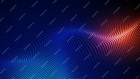 Premium Vector Light Particles Technology Background