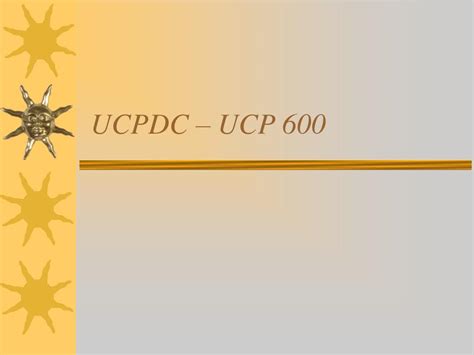 Ppt Ucpdc Ucp 600 Powerpoint Presentation Free Download Id3386391