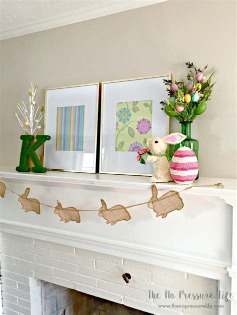 Easter Mantel Decorating Ideas That Are Quick Simple
