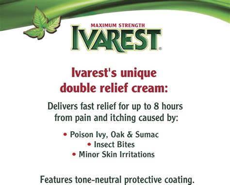 Ivarest Anti Itch Cream Maximum Strength Medicated 2 Ounce Fast