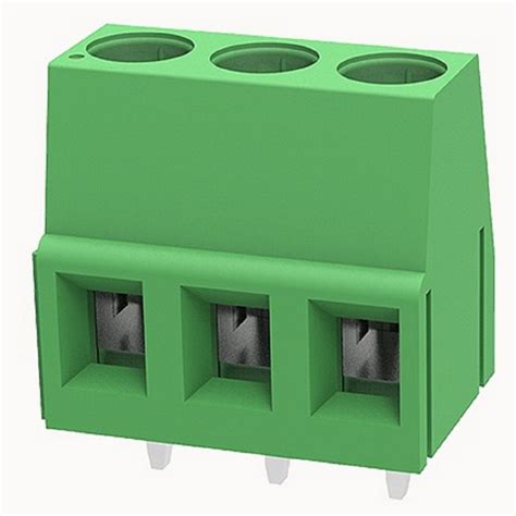 Bornera Verde Pimpreso 3 Pines Degson 10a Paso 5mm Dg128 X50 Un Web