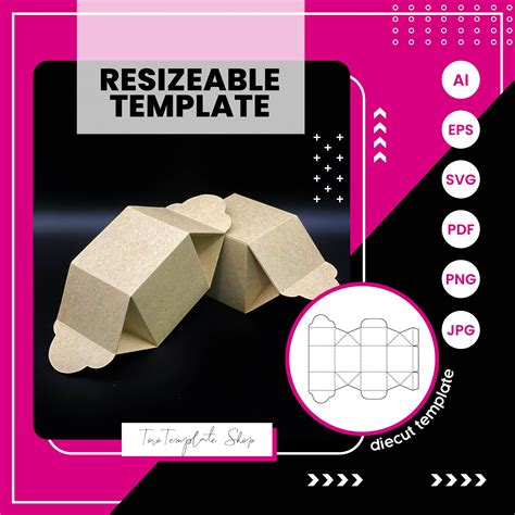 Box Template Cookies Box Template T Box Template Candy Box Template Resizeable Template