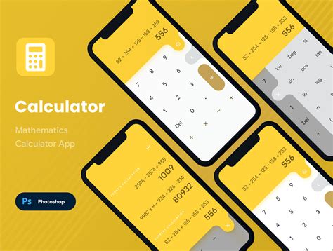 Modern Calculator App Ui Kit App Templates ~ Creative Market