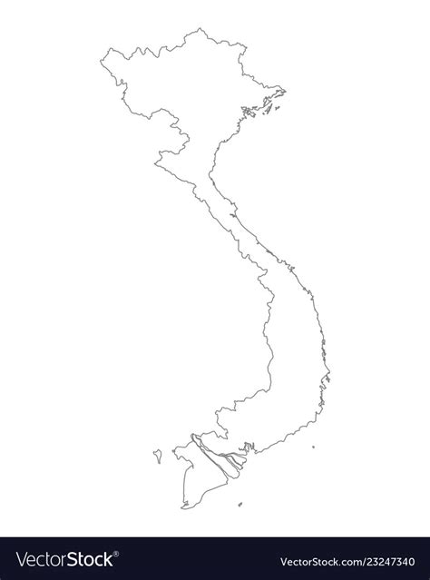 Map Of Vietnam Royalty Free Vector Image Vectorstock