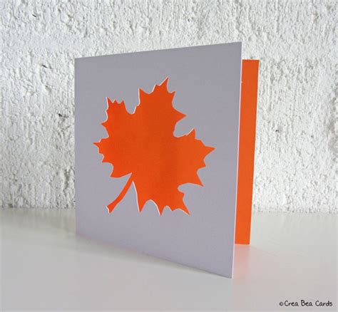 Craft A Fall Maple Leaf Card Tutorial Crea Bea Cards