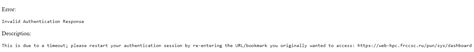 Invalid Authentication Response Get Help Open Ondemand