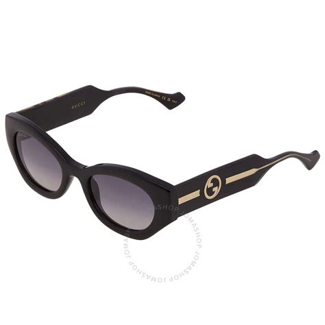 Gucci Grey Gradient Oval Ladies Sunglasses Gg1553s 001 52 889652469522