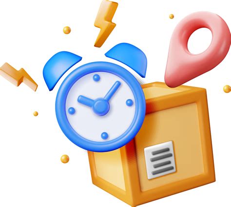 3d Carton Packaging Box With Alarm Clock 41643757 Png