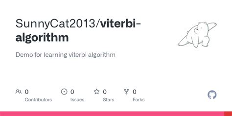 Github Sunnycat2013viterbi Algorithm Demo For Learning Viterbi