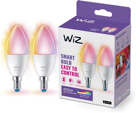 Wiz Smart Bulb E14 Colour Smart Dimming Led Connected Wifi Works