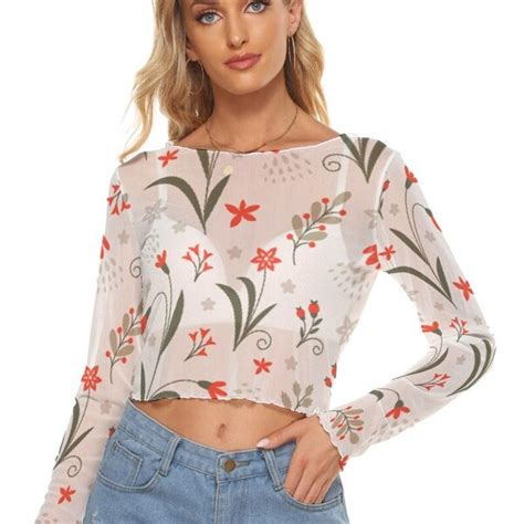 See Through Top Etsy