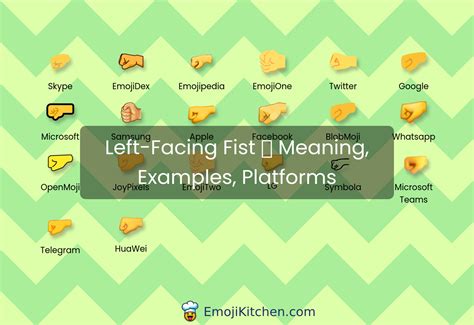 🤛 Left Facing Fist Emoji Meaning Info Stats Emojikitchen