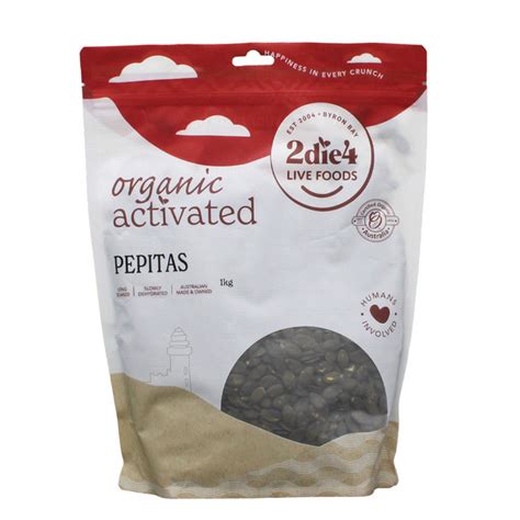 Activated Organic Pepitas 1kg 2die4 Live Foods Australia