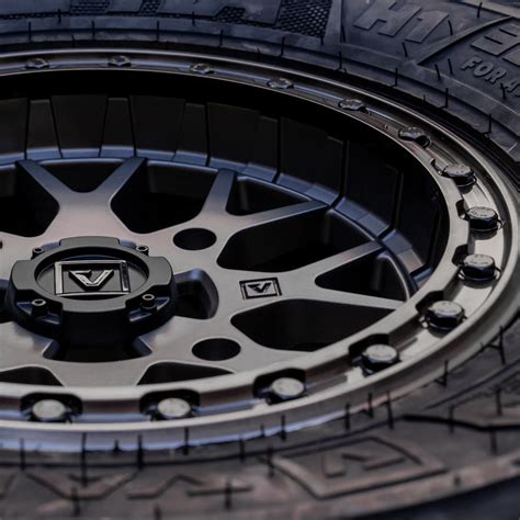 V07 Beadlock Utv Wheel Satin Graphite Valor Offroad