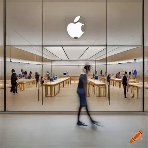 Futuristic Apple Store Interior On Craiyon
