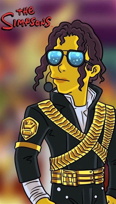 Michael Jackson The Simpsons Michael Cartoon Character Offset