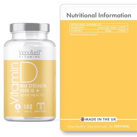 Vitamin D Max Strength Tablets Verywell Health