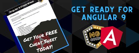 Ng Conf 🙌🏽an Angular 9 Cheat Sheet Get Ready For