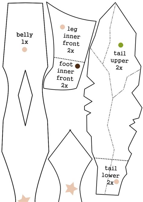 Pokemon Plush Patterns Sewing