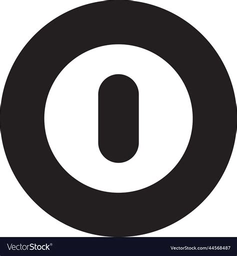 Abstract On And Off Keypad Logo In Trendy Vector Image