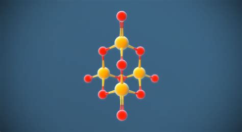五氧化二磷（p₂o₅） 3d场景 Mozaik电子教育与学习