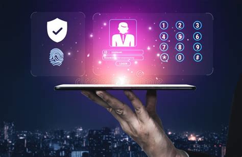 Multi Factor Authentication For Digital Security And Access Motif Stock