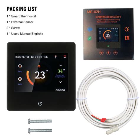 Smart Thermostat Lcd Touch Screen Weekly Programma Vicedeal