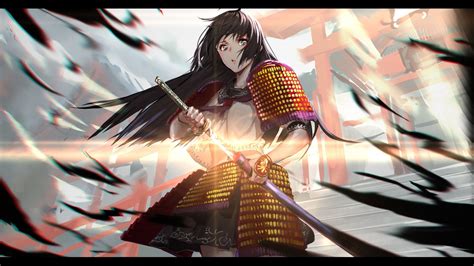 Samurai Anime Girl Wallpapers Wallpaper Cave