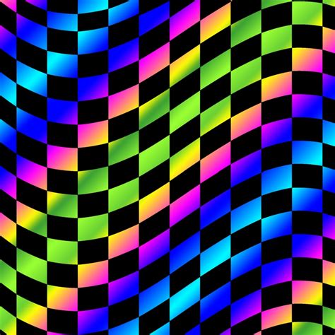 Rainbow Checkerboard 23 Pattern Crew