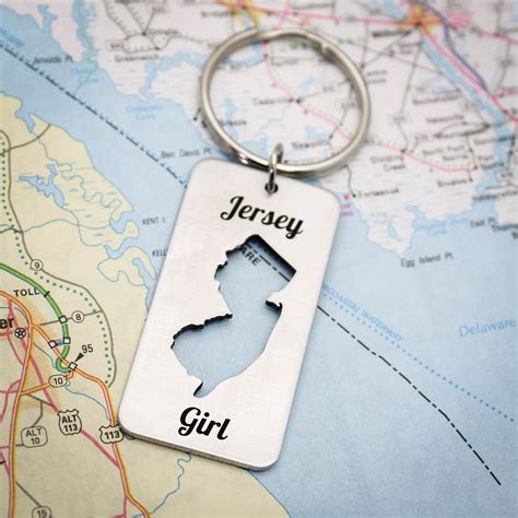 Jersey Girl Rectangle Keychain Tracy Tayan Design