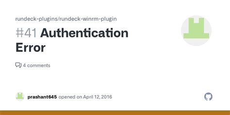 Authentication Error · Issue 41 · Rundeck Pluginsrundeck Winrm Plugin · Github