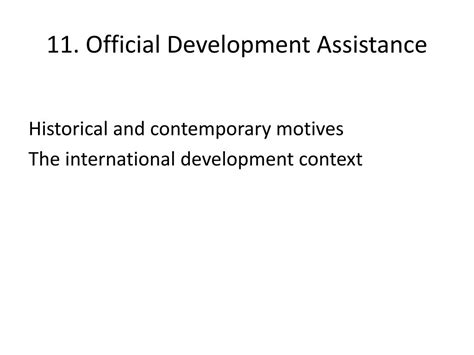 Ppt 11 Official Development Assistance Powerpoint Presentation Free