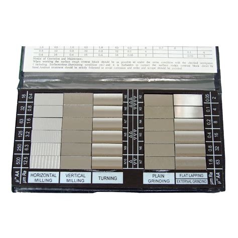 Best Roughness Comparison Specimens Jingstone Precision Measurement
