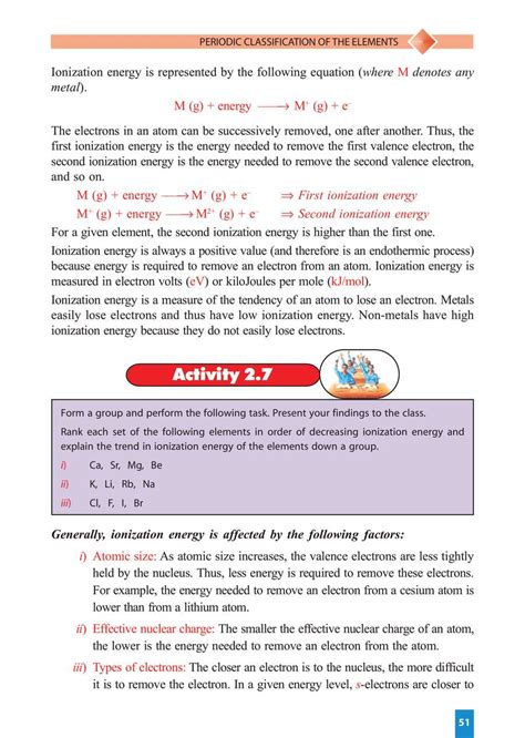 Ionization Energy Example