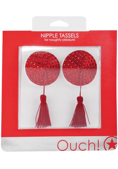 Nipple Tassels Round Shaped Red