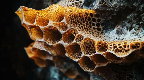 Abstract Honeycomb Macro Texture Agricultural Or Industrial Layout