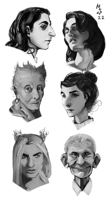 Random Faces 4 By Mental Fox Tich On Deviantart