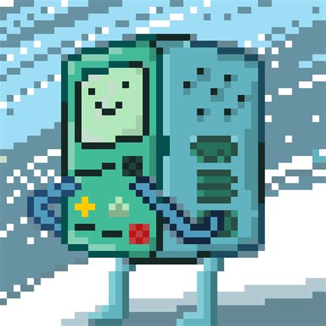 Adventure Time Bmo Pixel Art Perler Bead Art Pixel Ar