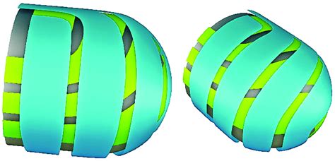 Cad Model Of The Electrode Layout For A Double Curved Fingertip Sensor