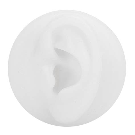 Silicone Ear Acupuncture Practice Model Reusable Left Ear Display