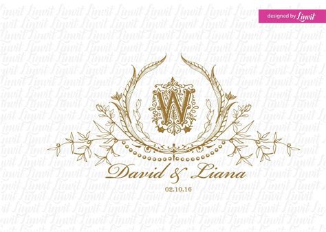 Gold Monogram Wedding Logo Logodix