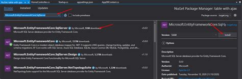 How To Install Entity Framework Core