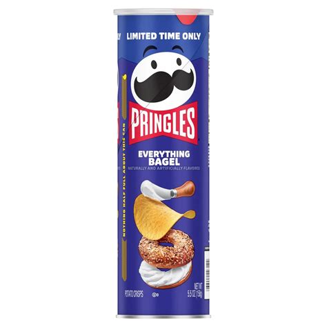 Pringles Everything Bagel Potato Crisps Chips Lunch Snacks 158g Imported Usa