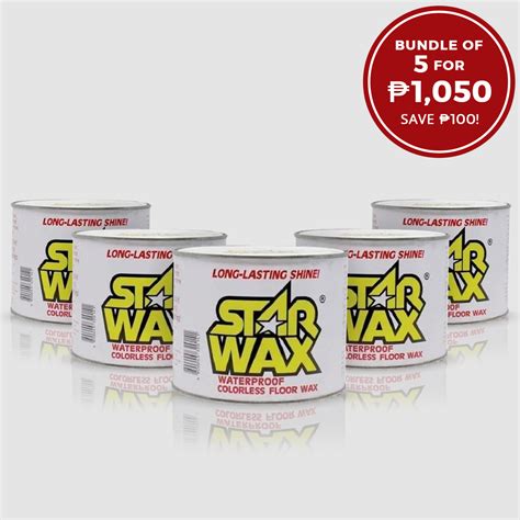 Starwax Colorless Paste Wax Bundle Of 5 Machuca Tile