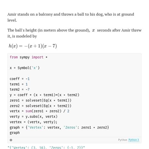Quadratic Word Problems Factored Form Nextjournal