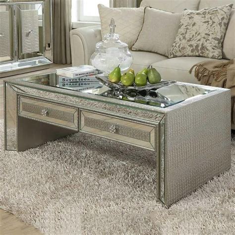 Mirrored Coffee Table With Drawers Jeremypepper