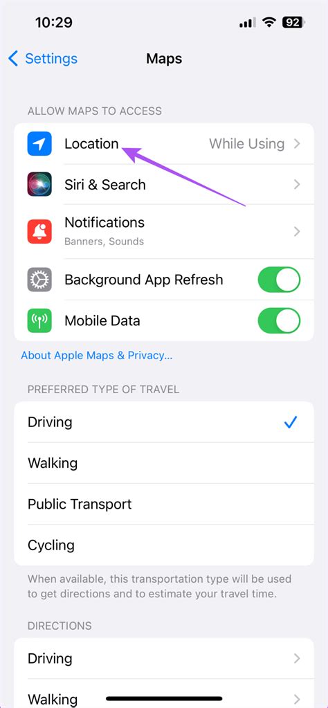 Fixes For Apple Maps Not Showing Direction Arrow On IPhone Guiding Tech