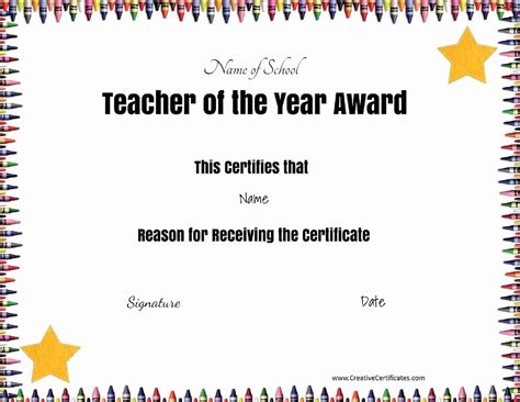 Best Teacher Certificate Templates Free