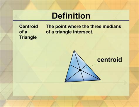 Definition Triangle Concepts Centroid Of A Triangle Media4math