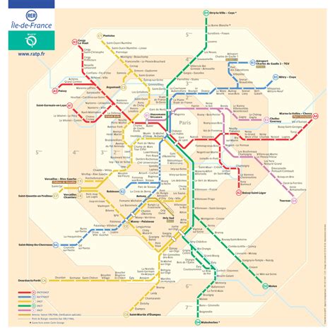 Rer Map Of Paris